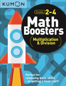 kumon math boosters: multiplication & division, grades 2-4, ages 7-9, 144 pages