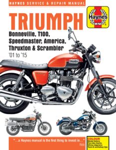 triumph bonneville (01 - 15) haynes repair manual (paperback)