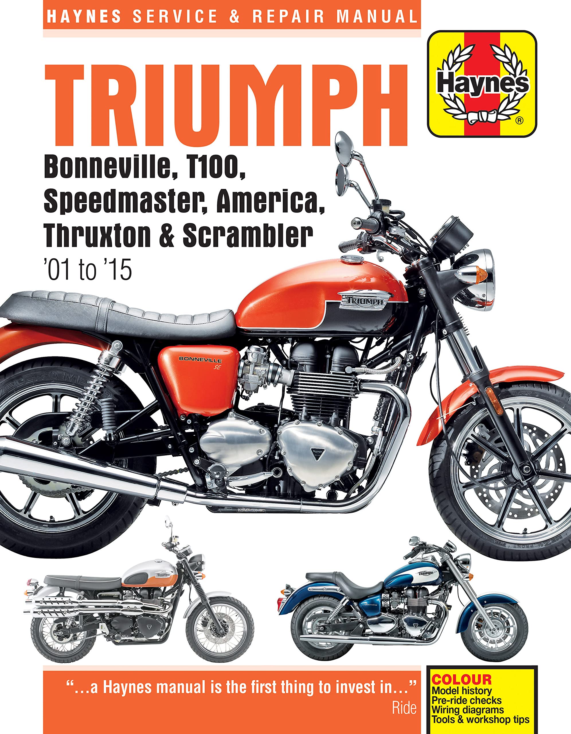 Triumph Bonneville (01 - 15) Haynes Repair Manual (Paperback)