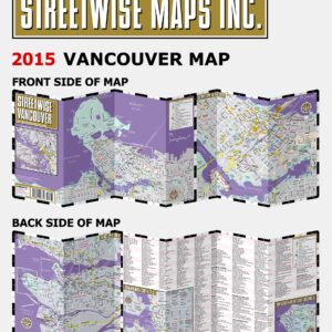 Streetwise Vancouver Map - Laminated City Center Street Map of Vancouver, Canada