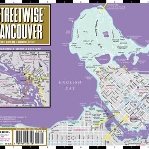 Streetwise Vancouver Map - Laminated City Center Street Map of Vancouver, Canada