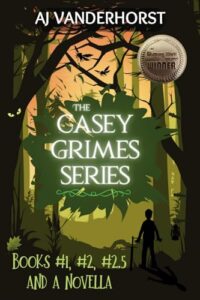 the casey grimes series: the mostly invisible boy, trickery school, crooked castle & the ghost of creepcat