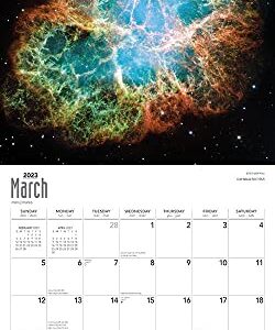 Hubble Space Telescope | 2023 12 x 24 Inch Monthly Square Wall Calendar | Foil Stamped Cover | BrownTrout | Science Astronomy Technology