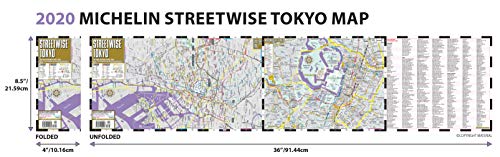 Streetwise Tokyo Map - Laminated City Center Street Map of Tokyo, Japan (Michelin Streetwise Maps)