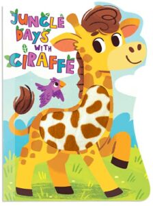 jungle days with giraffe - touch and feel board book - sensory board book