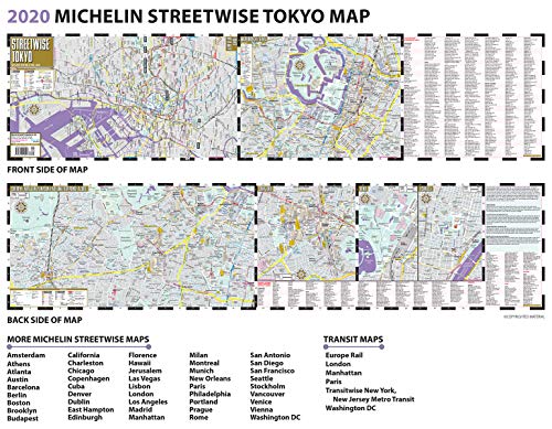 Streetwise Tokyo Map - Laminated City Center Street Map of Tokyo, Japan (Michelin Streetwise Maps)