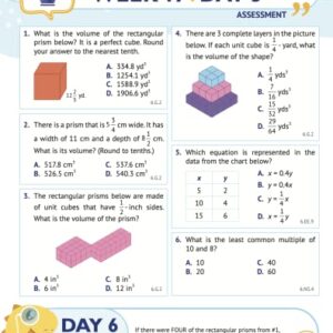 6th Grade Common Core Math: Daily Practice Workbook - Part I: Multiple Choice | 1000+ Practice Questions and Video Explanations | Argo Brothers (Next Generation Learning Standards Aligned (NGSS))