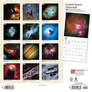 Hubble Space Telescope | 2023 12 x 24 Inch Monthly Square Wall Calendar | Foil Stamped Cover | BrownTrout | Science Astronomy Technology