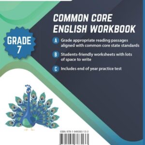 Common Core English Workbook: Grade 7 English