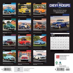 Classic Chevy Pickups OFFICIAL | 2023 12 x 24 Inch Monthly Square Wall Calendar | Foil Stamped Cover | BrownTrout | Chevrolet Motor Truck