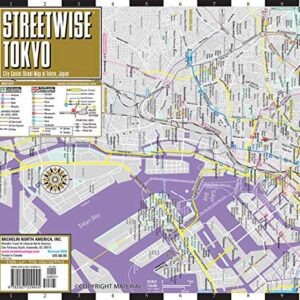 Streetwise Tokyo Map - Laminated City Center Street Map of Tokyo, Japan (Michelin Streetwise Maps)