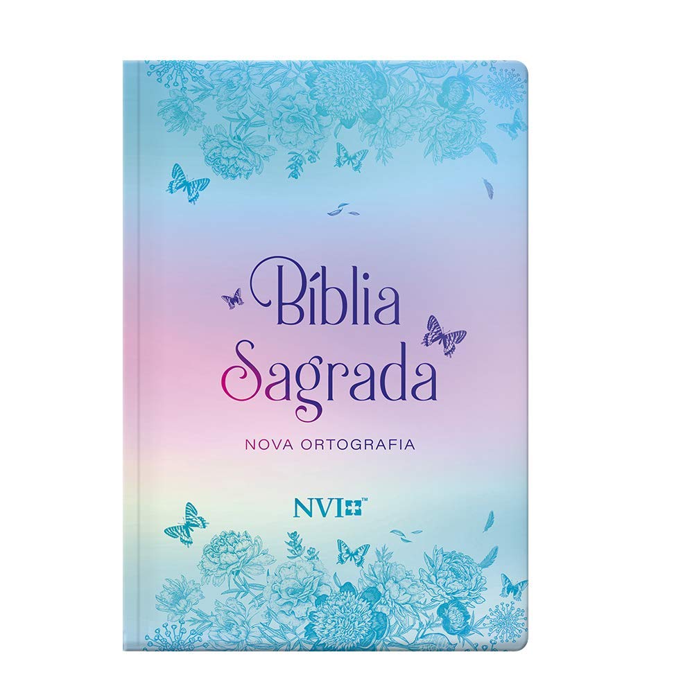 biblia sagrada borboletas 2 cores nvi com indice