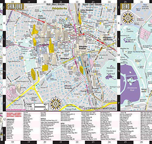 Streetwise Tokyo Map - Laminated City Center Street Map of Tokyo, Japan (Michelin Streetwise Maps)