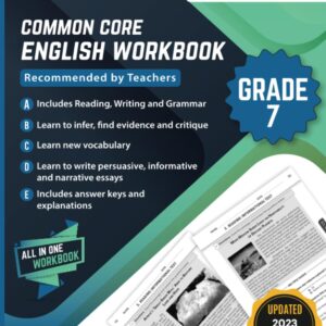 Common Core English Workbook: Grade 7 English