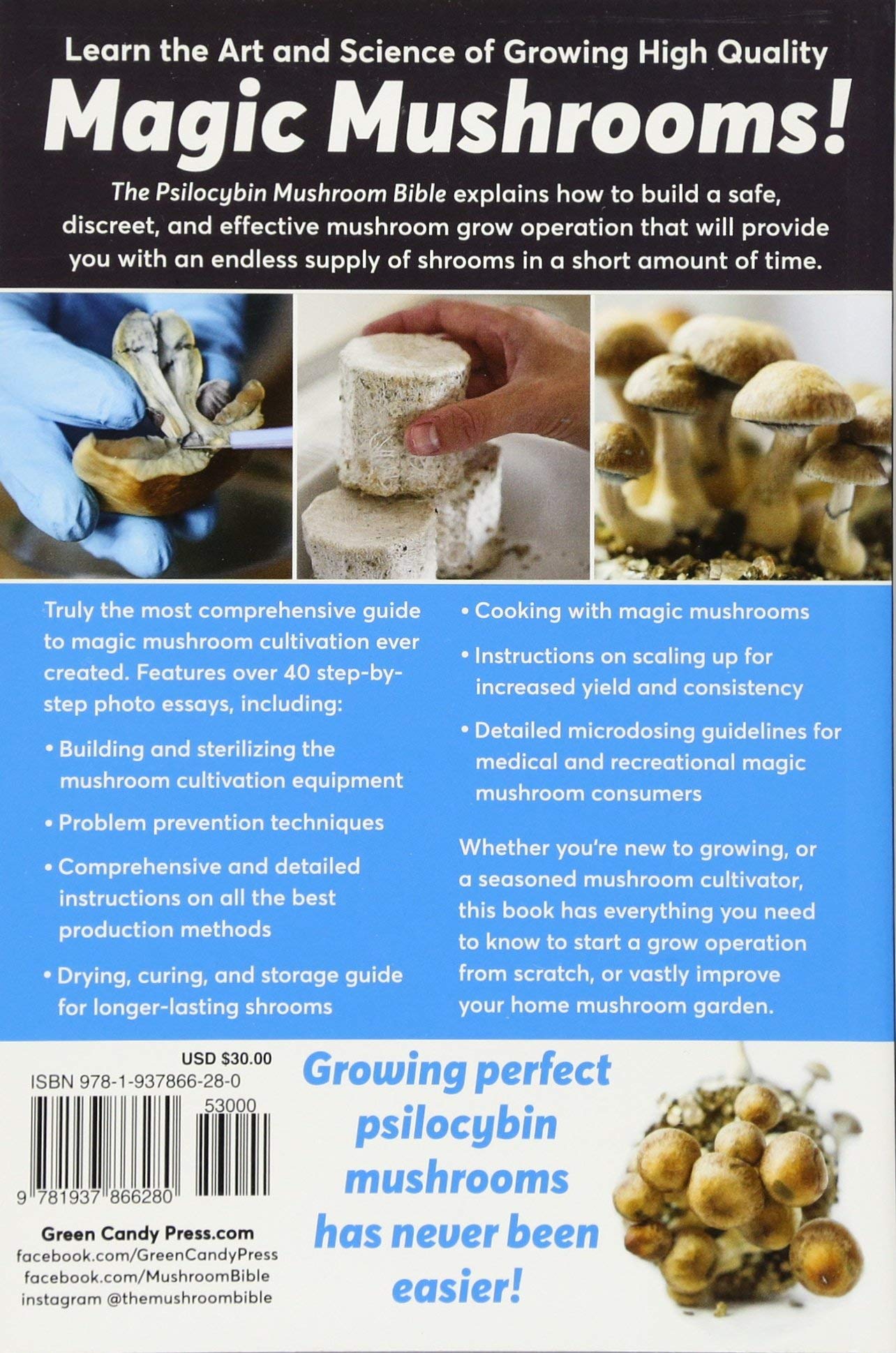 The Psilocybin Mushroom Bible: The Definitive Guide to Growing and Using Magic Mushrooms