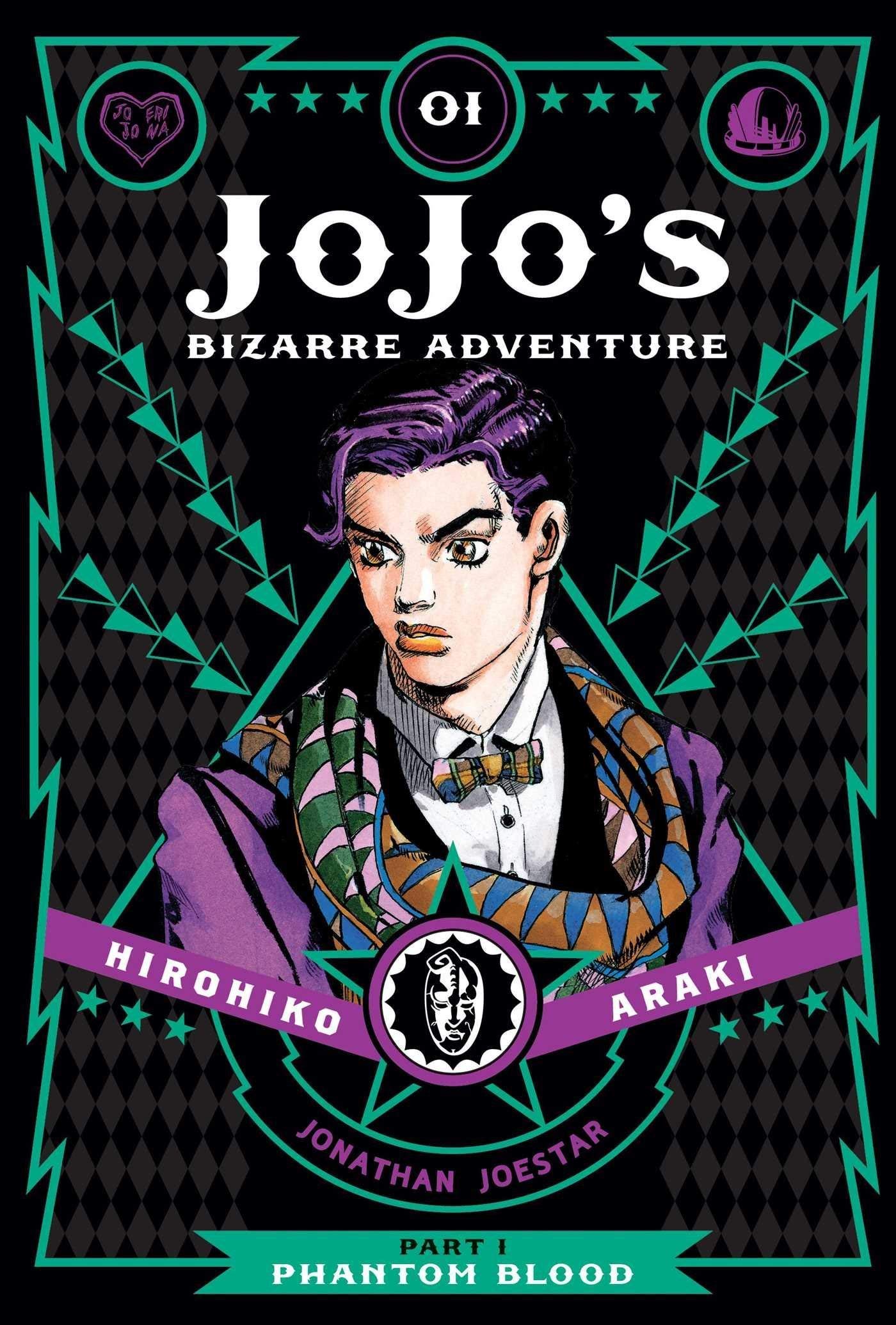 Jojos Bizarre Adventure Part 1: Phantom Blood Vol 1-3 Books Collection Set