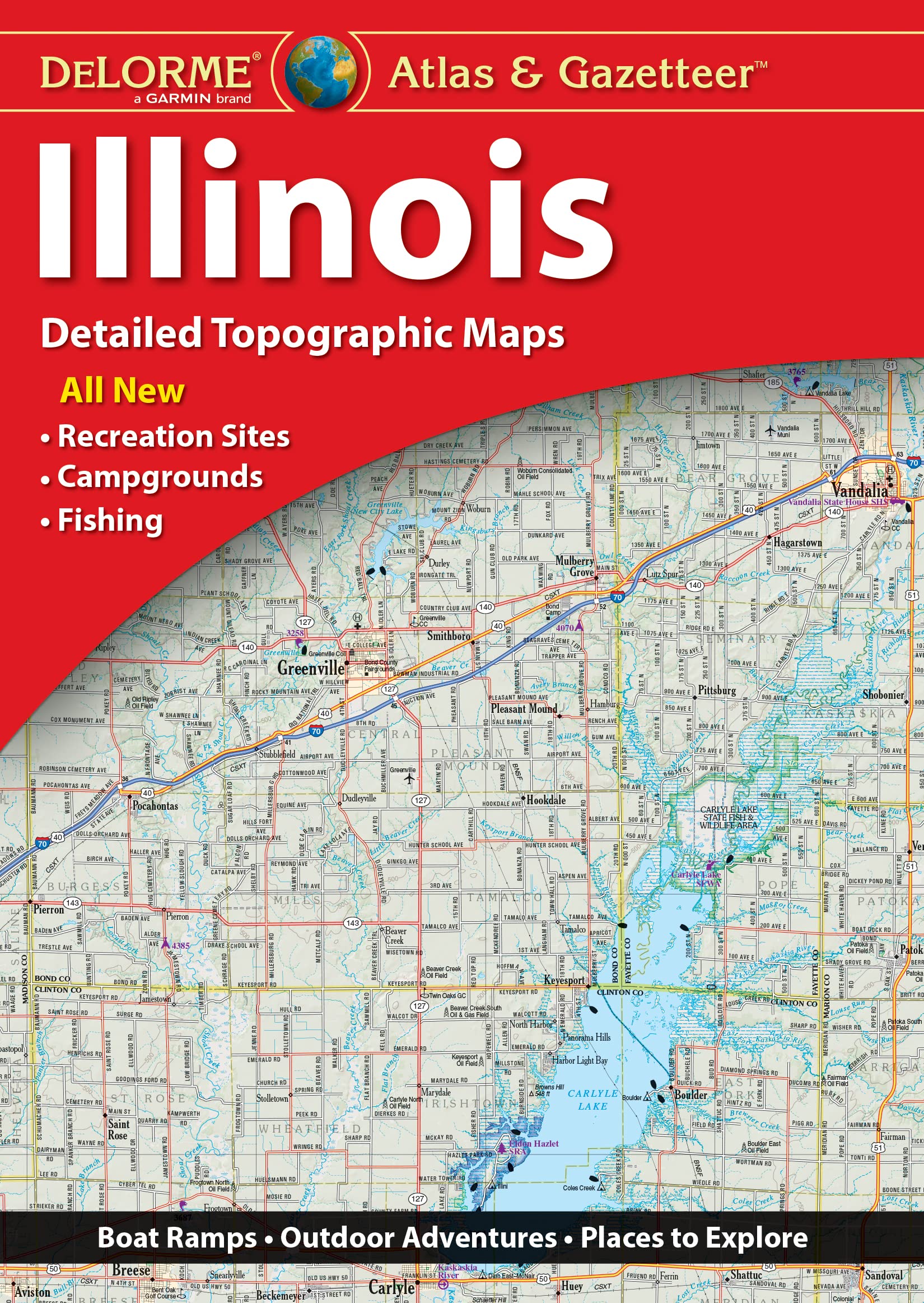 Delorme Atlas & Gazetteer: Illinois