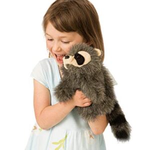 Folkmanis Baby Raccoon Hand Puppet, Gray, 1 EA