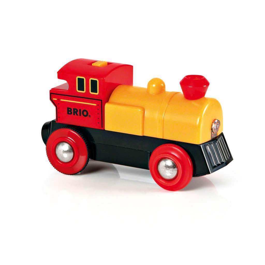 BRIO 33594 World Two-Way Battery-Operated Engine - Interactive Train Toy for Kids | Lights Up | Forward & Reverse Functions | Great Christmas or Birthday Gift | Suitable for Ages 3 and Up