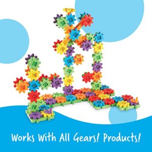 Learning Resources Gears! Gears! Gears! Super Building Toy Set, STEM Toys, Construction Toys, Gears for Kids, 150 Pieces, Ages 3+