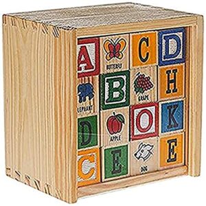 schylling abc wooden alphabet blocks toy