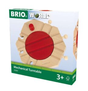 brio world - 33361 mechanical turntable | engaging train toy accessory for creative play | safe for kids ages 3 and up | compatible with brio railway toys