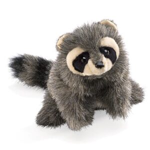 folkmanis baby raccoon hand puppet, gray, 1 ea