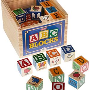 Schylling ABC Wooden Alphabet Blocks Toy