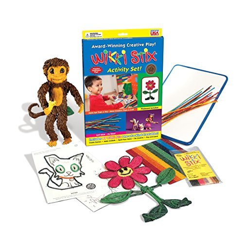 Wikki Stix Activity Set - Arts & Crafts Playset for Preschoolers- Made in The USA