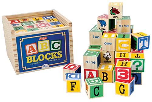 Schylling ABC Wooden Alphabet Blocks Toy