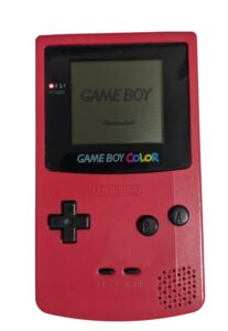 game boy color console in berry