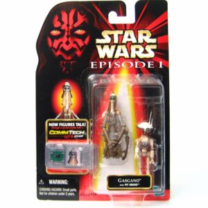 star wars episode i: the phantom menace gasgano with pit droids action figures 3.75 inches