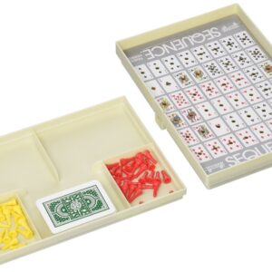 Jax Travel SEQUENCE - The Exciting Strategy Game in a Compact Travel Case! , White