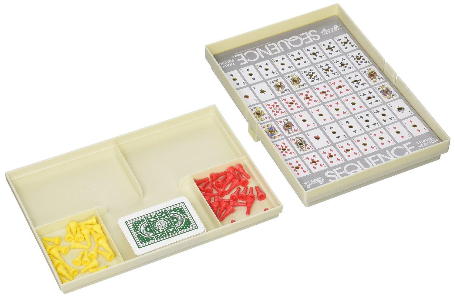 Jax Travel SEQUENCE - The Exciting Strategy Game in a Compact Travel Case! , White