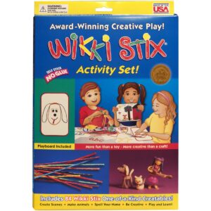 wikki stix activity set - arts & crafts playset for preschoolers- made in the usa