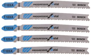 bosch t123x 5 pieces 4 in. 10-24p tpi progressor for metal t-shank jig saw blades