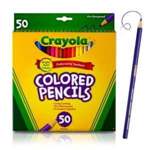 Crayola Colored Pencils, 50 Count