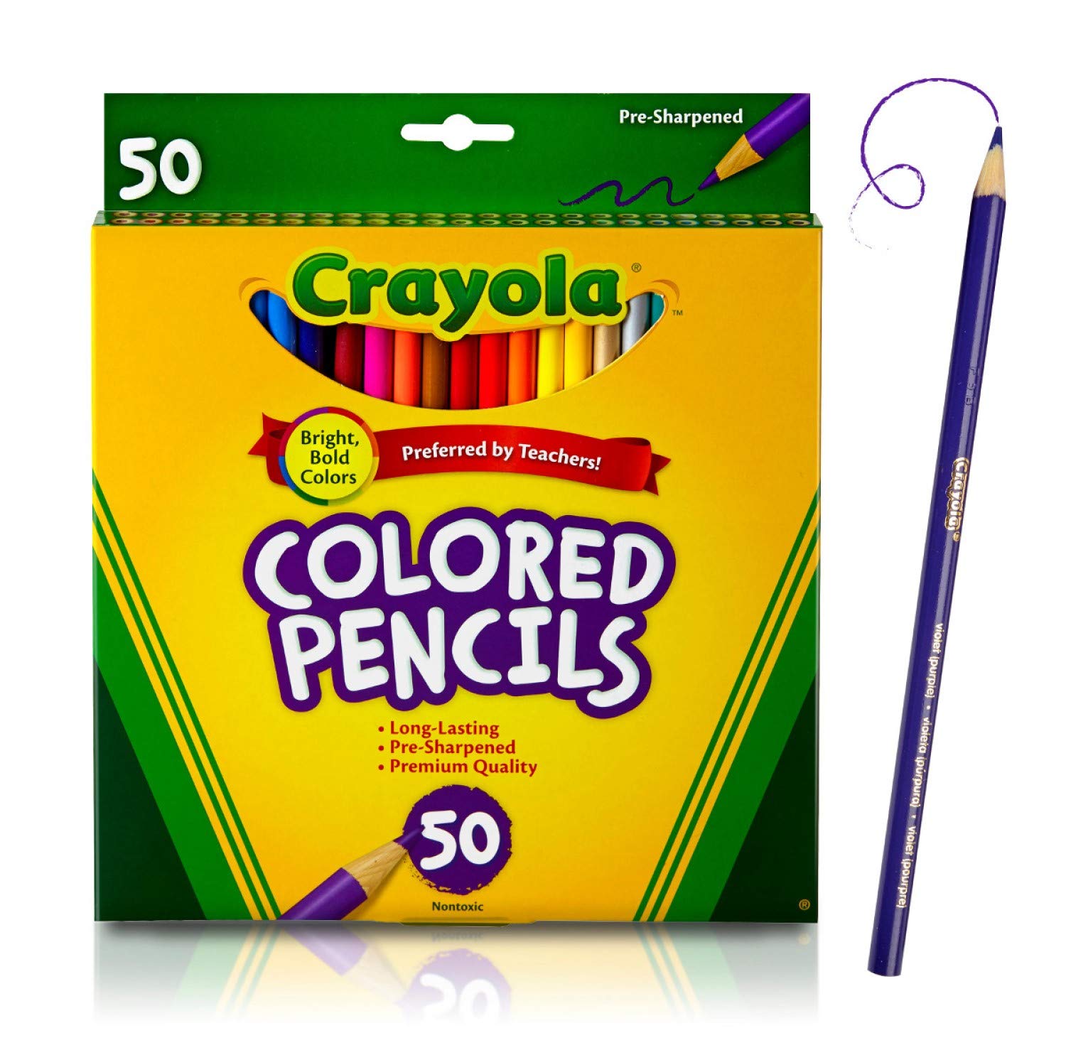 Crayola Colored Pencils, 50 Count