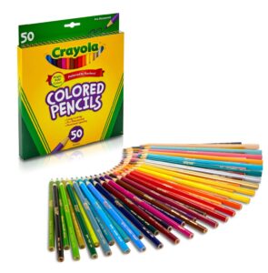 crayola colored pencils, 50 count