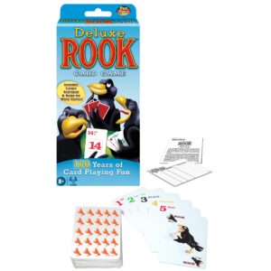 winning moves deluxe rook, popular card game for over 100 years, for 2 to 6 players, ages 8+