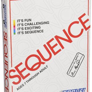 Jax Travel SEQUENCE - The Exciting Strategy Game in a Compact Travel Case! , White