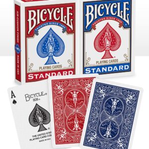 Bicycle Playing Cards - Poker Size - 2 Pack, RED & BLUE