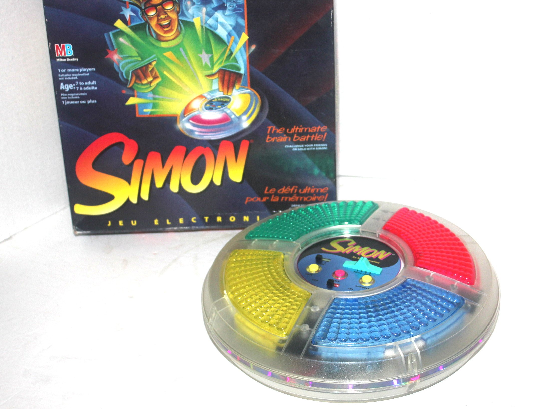 1994 Vintage Simon Electronic Game (Clear Body; Full Size)