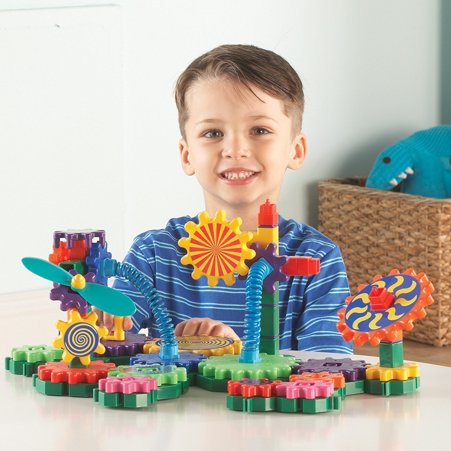 Learning Resources Gears! Gears! Gears! Gizmos Building Set, 83 Pieces, Ages 3+, Construction Toy, STEM Learning Toy