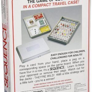 Jax Travel SEQUENCE - The Exciting Strategy Game in a Compact Travel Case! , White