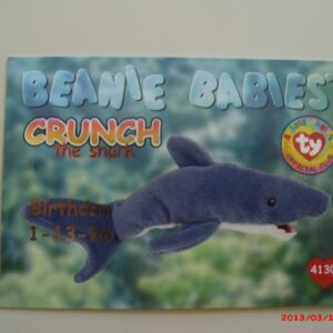 Crunch the Shark Beanie Baby (Retired)