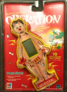 electronic hand-held operation game