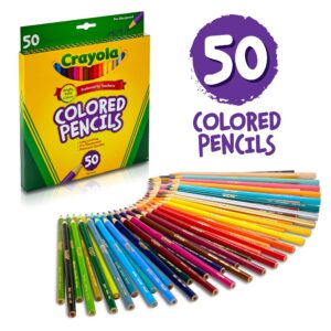 Crayola Colored Pencils, 50 Count