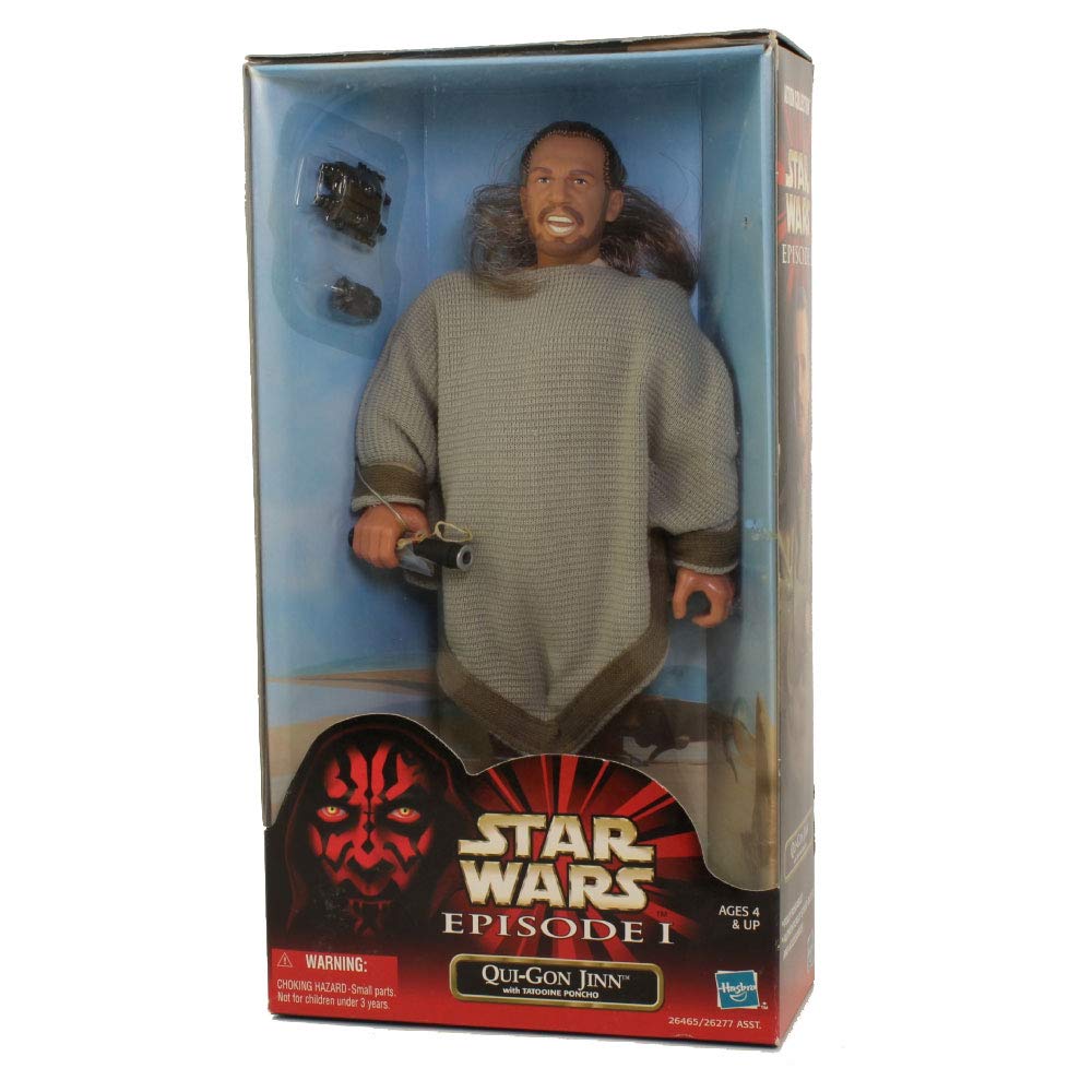 12" Star Wars Episode I Figure Set #1: Qui-Gon Jinn with Poncho