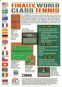 img international tennis - sega genesis